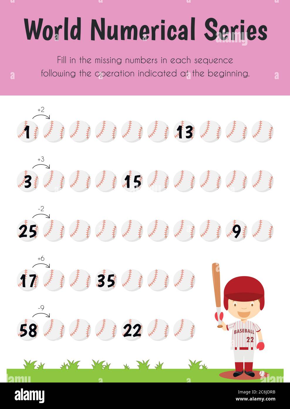 Numerical sequence Stock Vector Images - Alamy