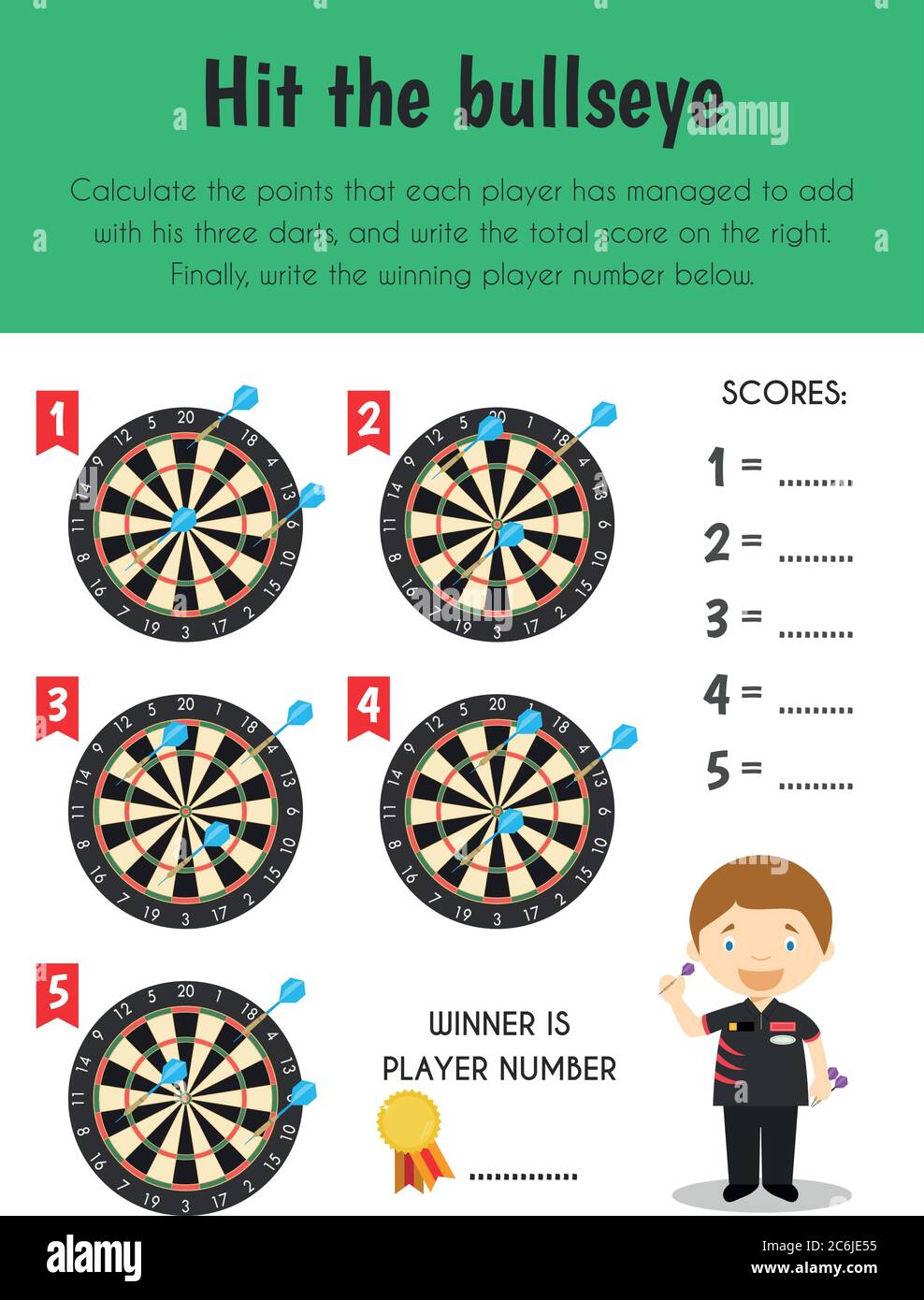 Bullseye Educational Sheet. Primary module for Numerical Ability. 5-6 ...