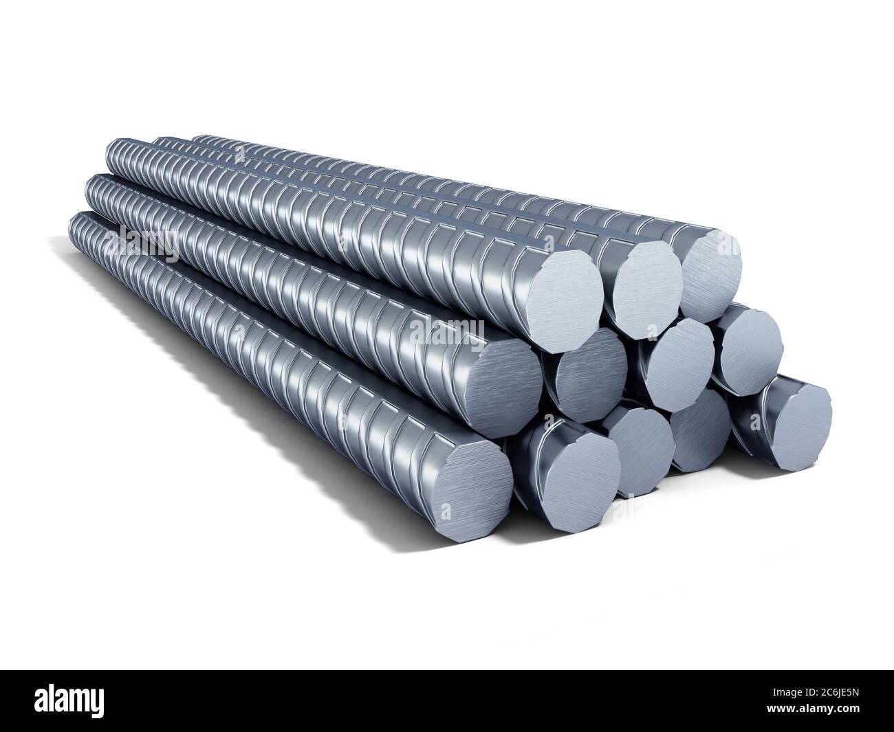 Reinforcement steel bar Steel building armature 3d illustration on ...
