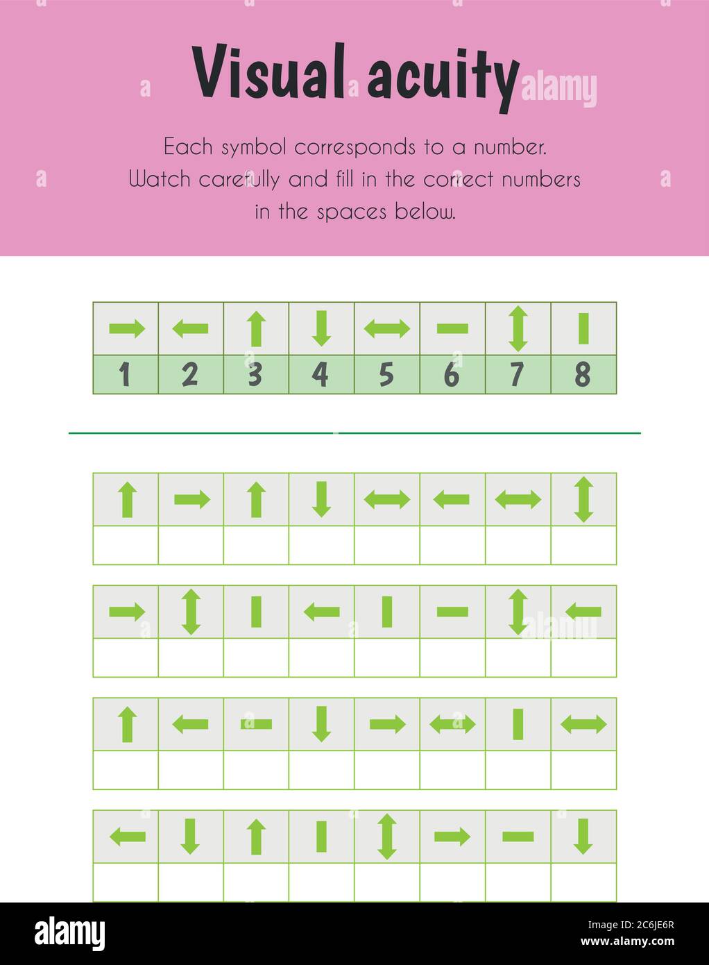 Visual acuity Educational Sheet. Primary module for Attention and ...