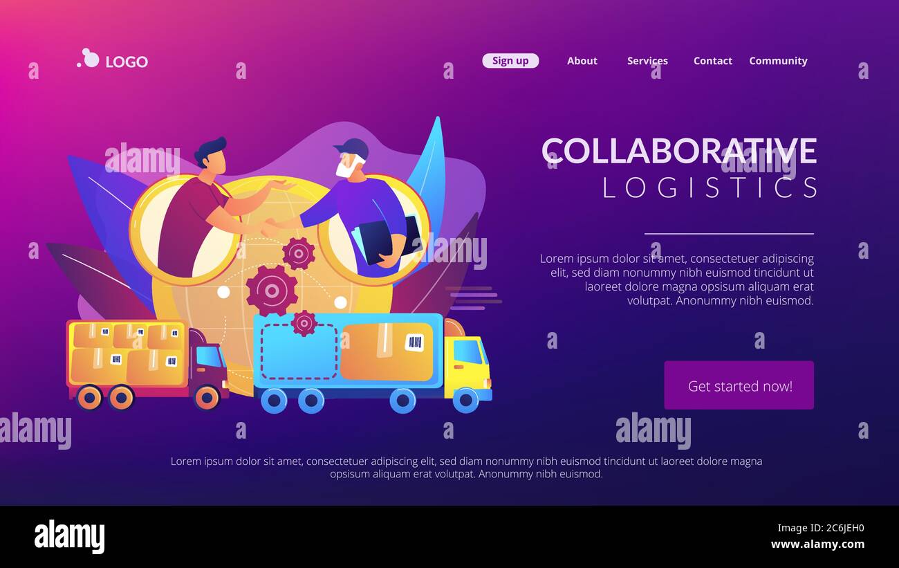 Logistics supply chain Stock Vector Images - Alamy