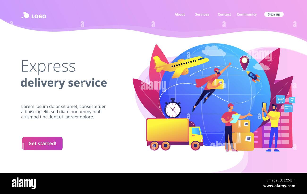 Man transporting parcel Stock Vector Images - Alamy