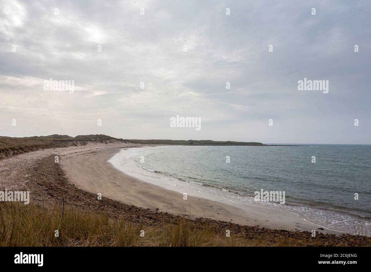 Sandham Bay, Holy Island of Lindisfarne, Northumberland, England, UK ...