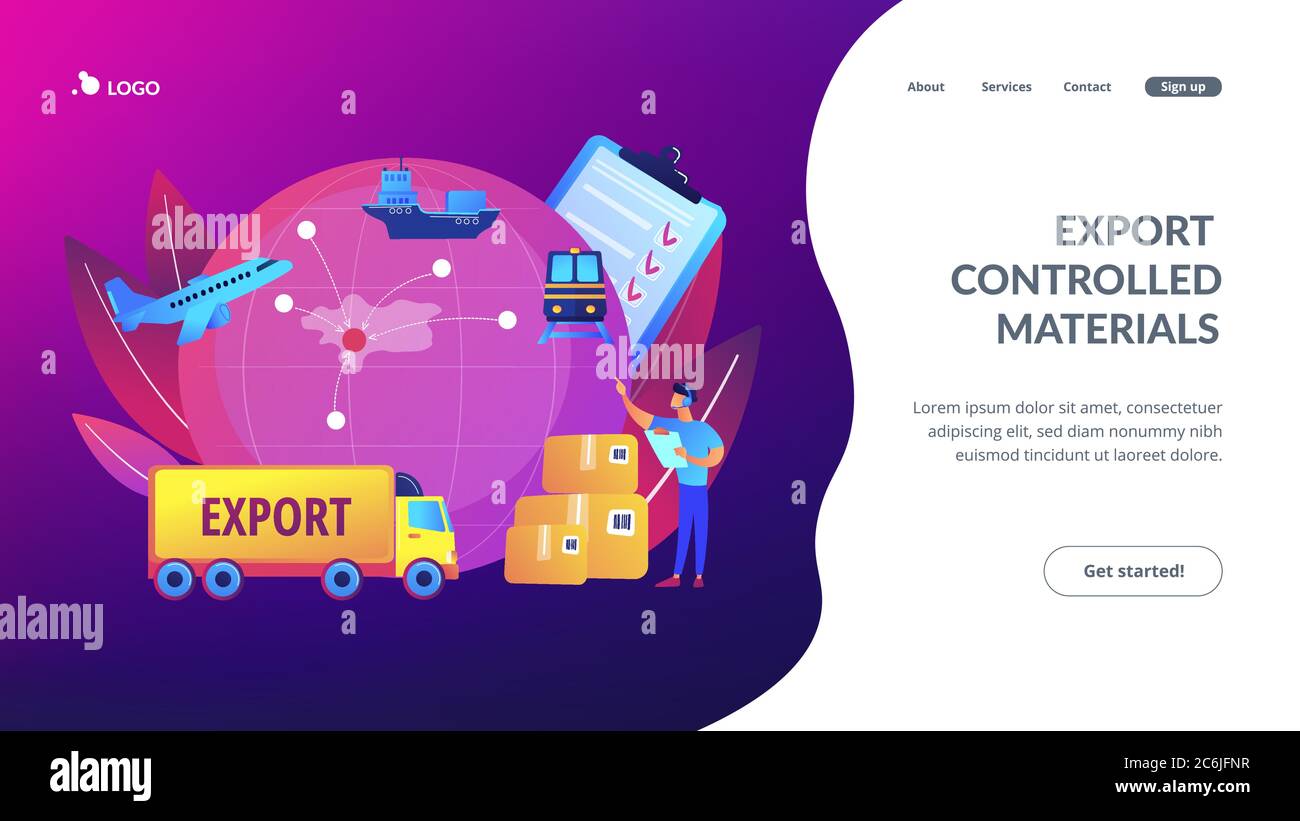Export control concept landing page Stock Vector Image & Art - Alamy Export control concept landing page Stock Vector Image & Art - Alamy