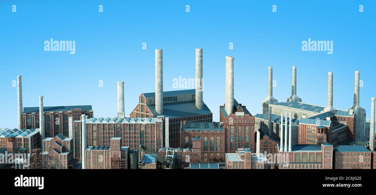 Day city with reflection 3d rendering image on blue gradient Stock ...