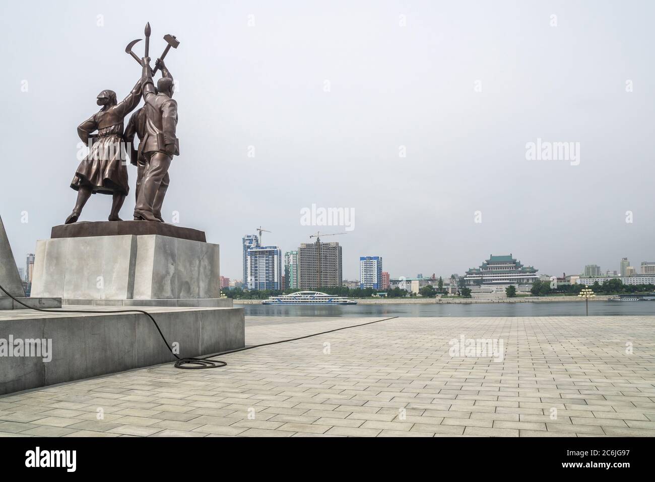 Juche Tower (Tower of the Juche Idea) is a monument named after the ...