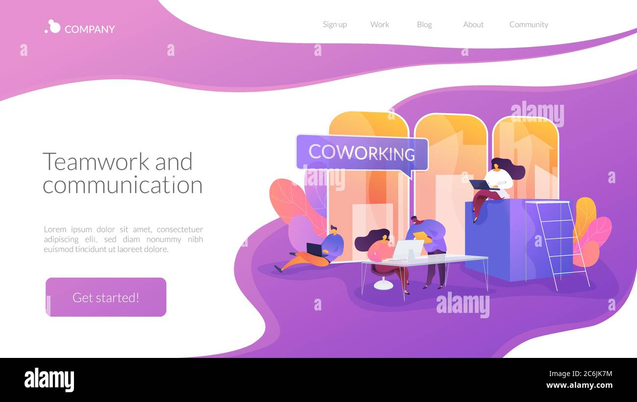 Coworking layout Stock Vector Images - Alamy