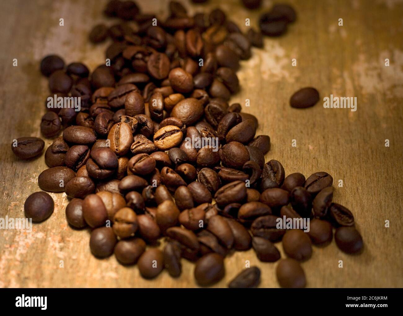 coffee beans close up, narrow focus Stock Photo - Alamy