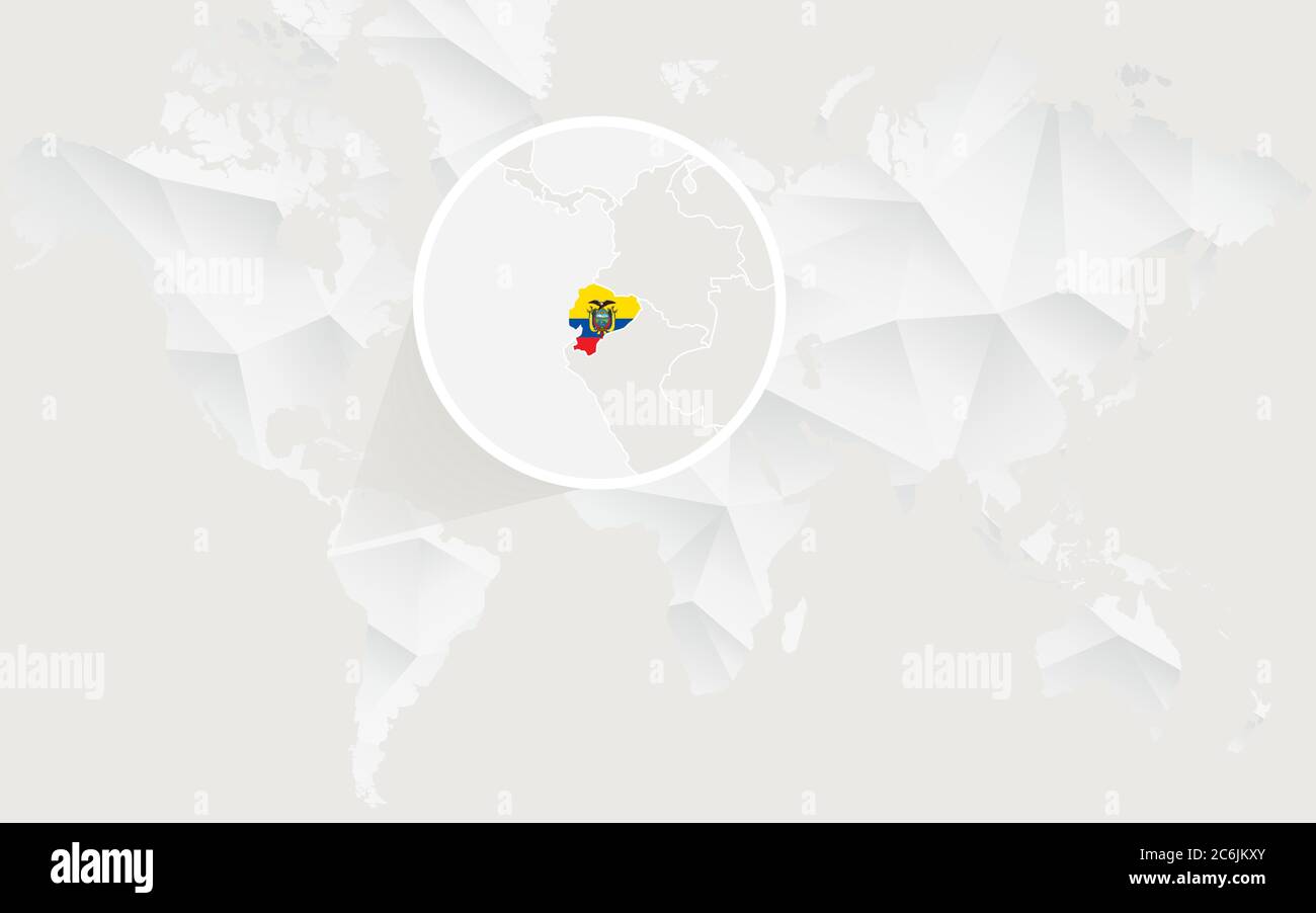 Ecuador location on a world map
