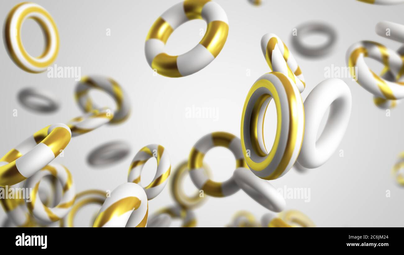 abstract background white objects on a grey background 3d render Stock ...