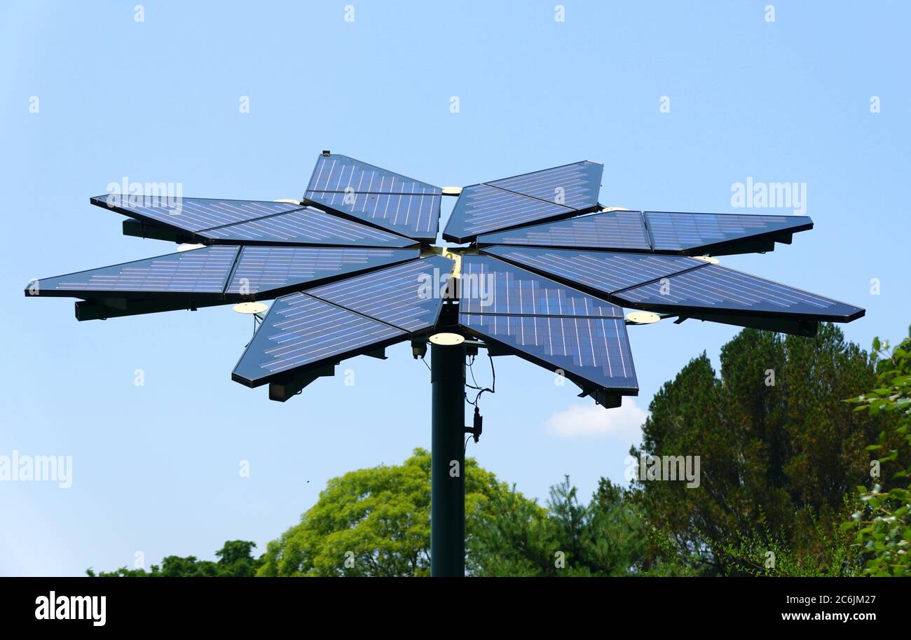 Solar panel shape flower hi-res stock photography and images - Alamy