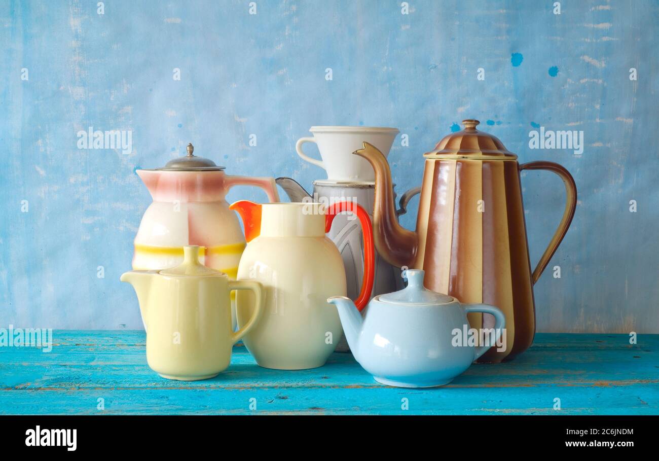 Pottery coffee pots hi-res stock photography and images - Alamy