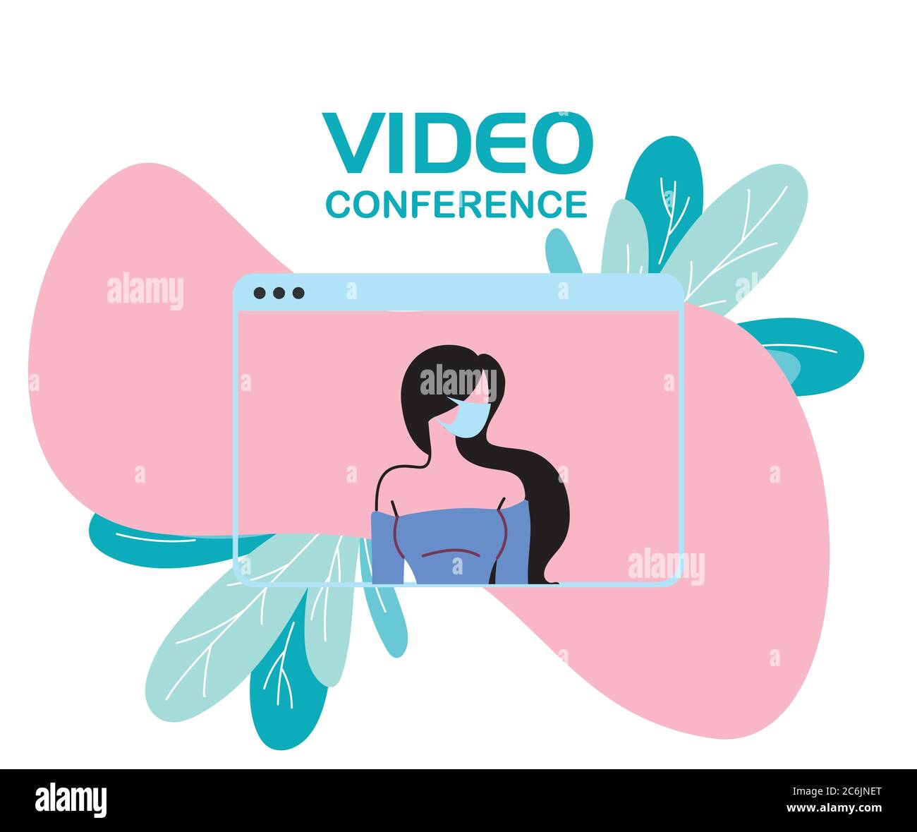 Video interview mask Stock Vector Images - Alamy