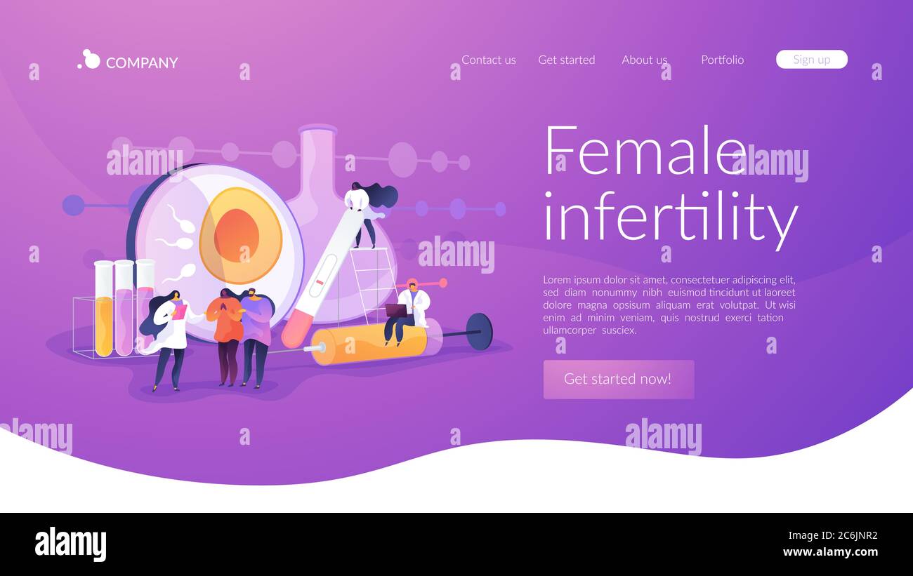 Infertility landing page concept Stock Vector Image & Art - Alamy