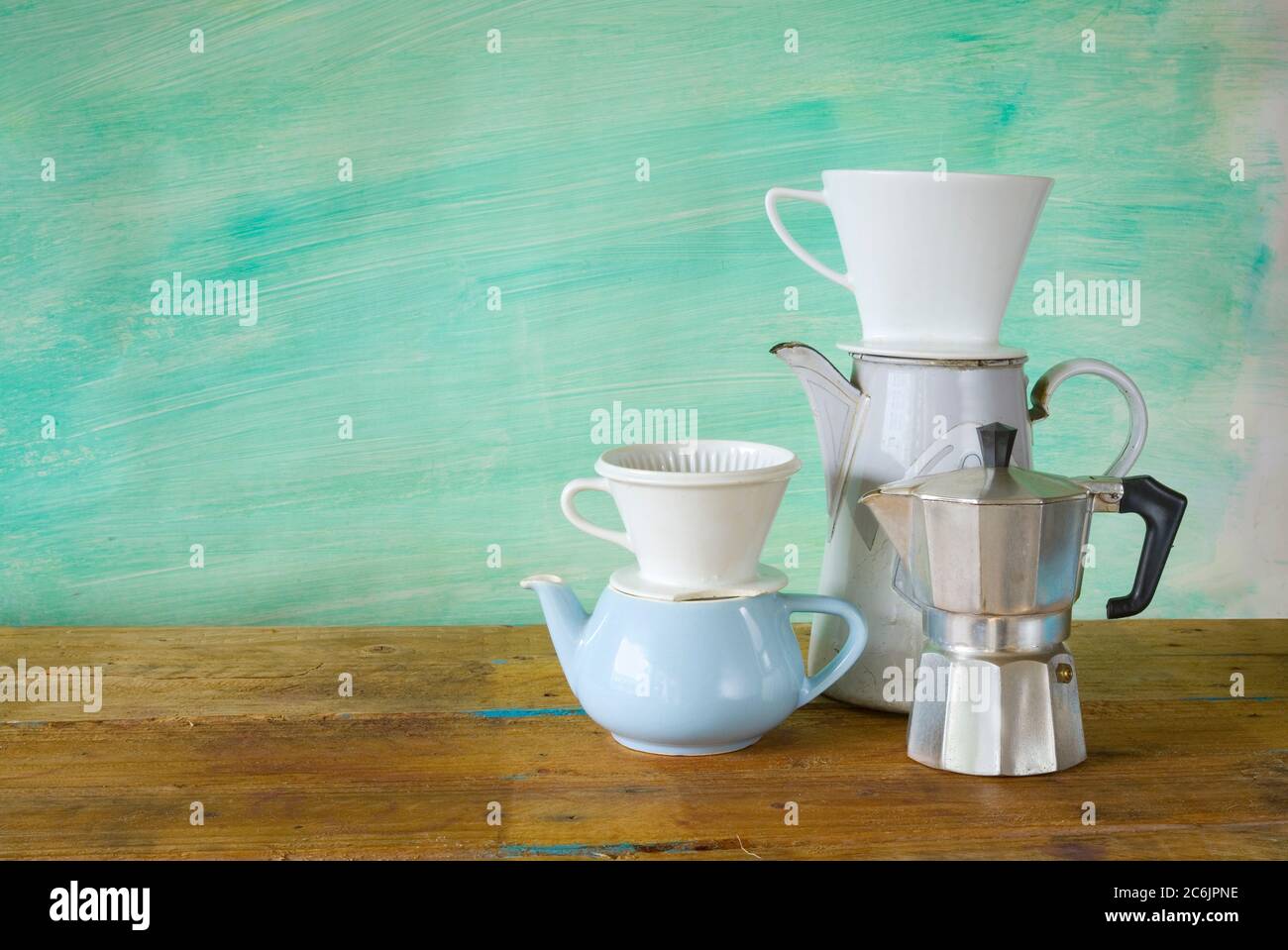 vintage coffee machines, kitchen utensils Stock Photo - Alamy