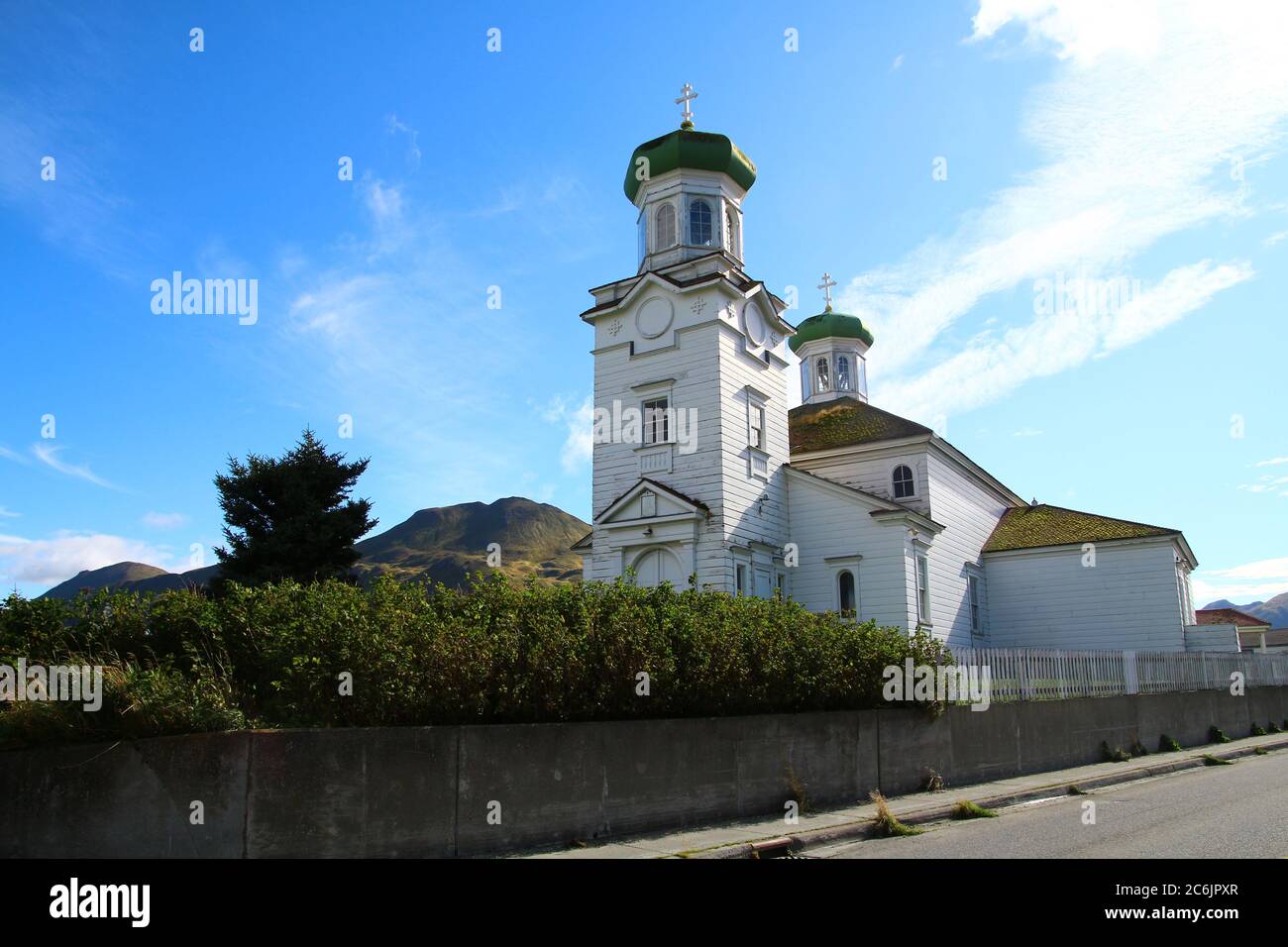 Alaska, Dutch Harbor the Church of the Holy Ascension Stock Photo - Alamy