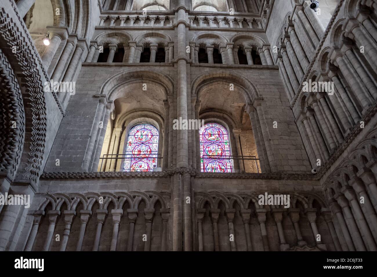 Detailed view of the fine architectural interior of the famous ...