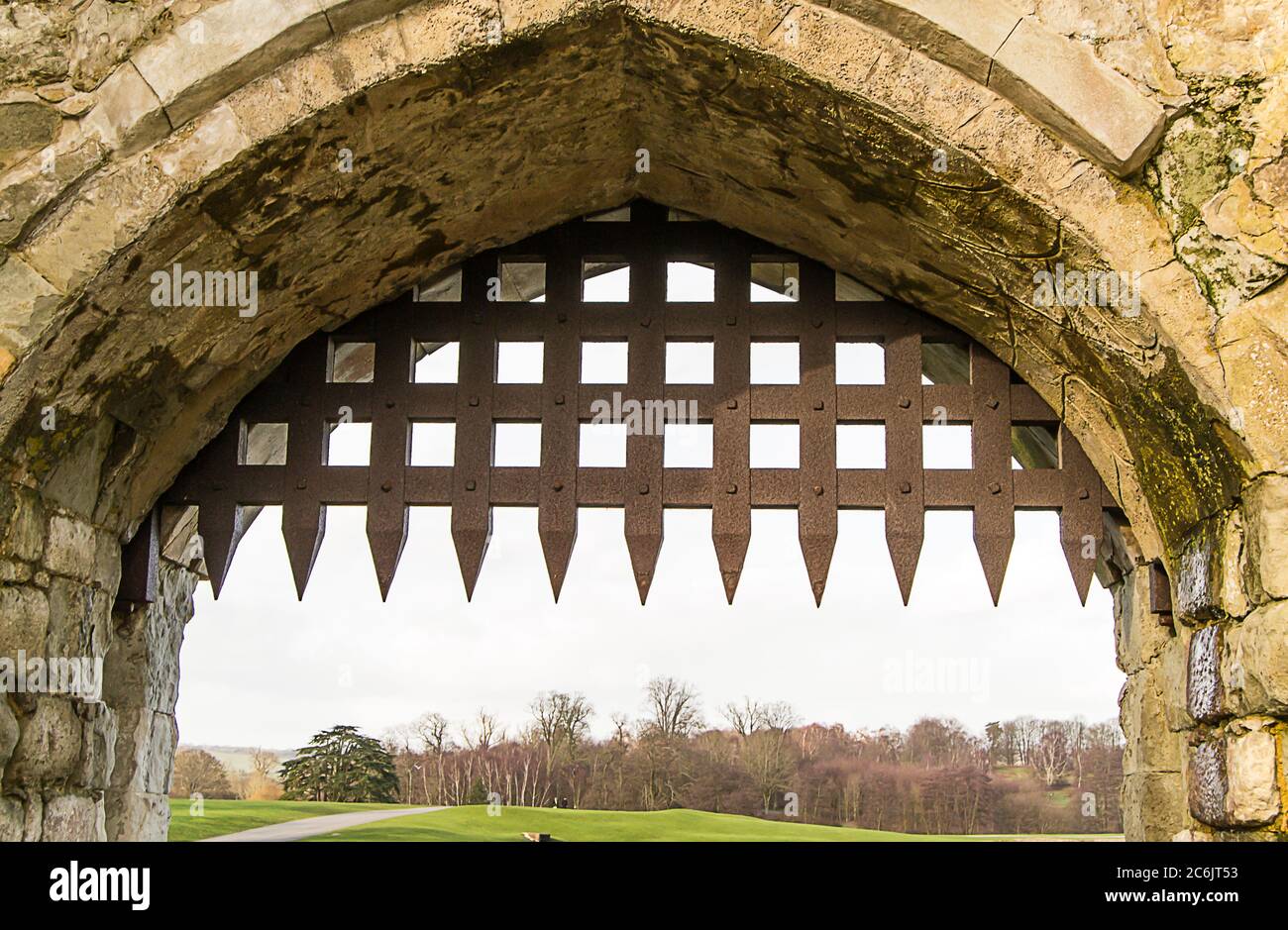 Portcullis of Leeds Castle in Kent, England Stock Photo - Alamy