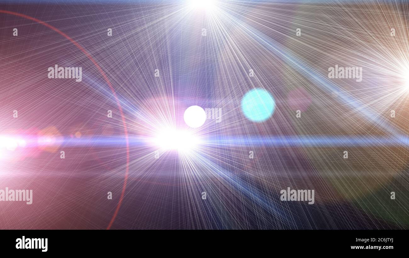 flash light lens flare ray abstract in space Stock Photo - Alamy