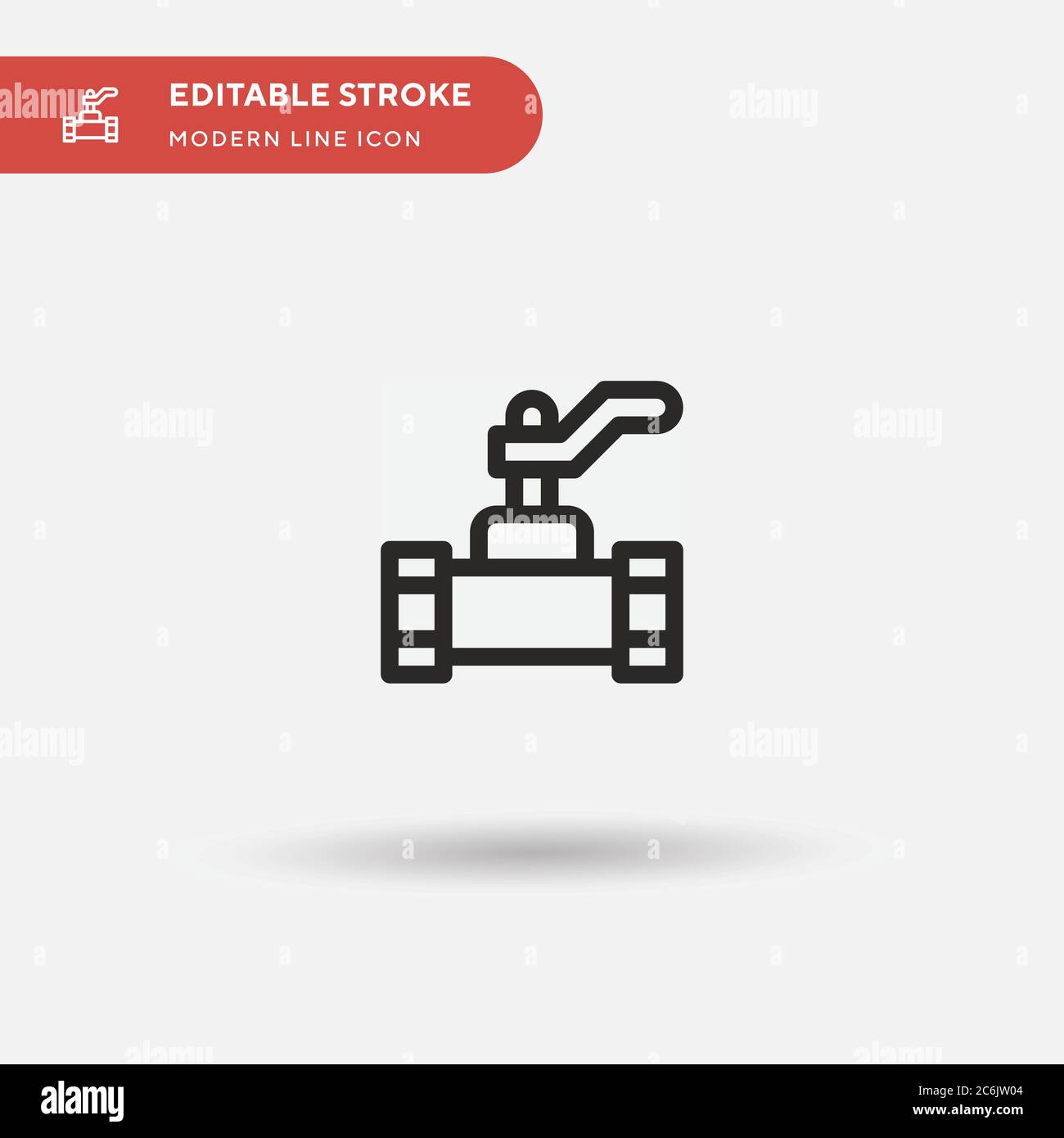 Valve Simple vector icon. Illustration symbol design template for web ...