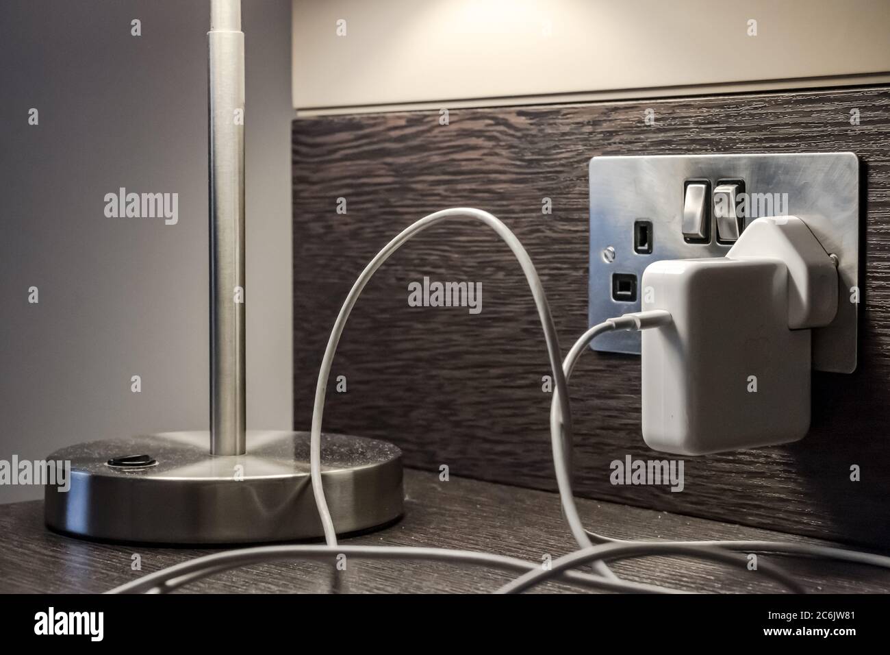 Isolated image of a a popular brand of Notebook computer's power supply ...