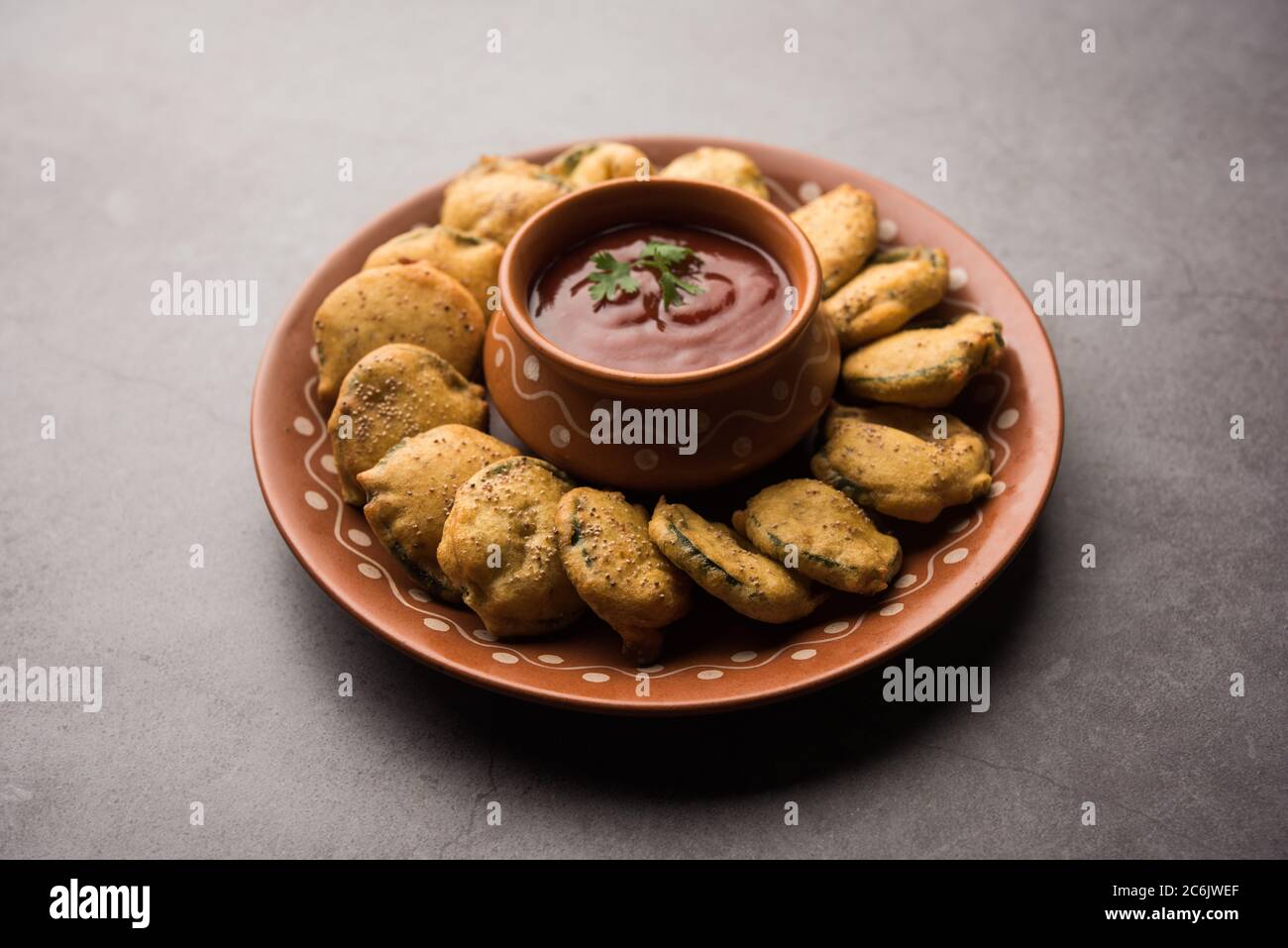 Sponge gourd fritters or gilki bhaji or bajji or pakora is an Indian ...