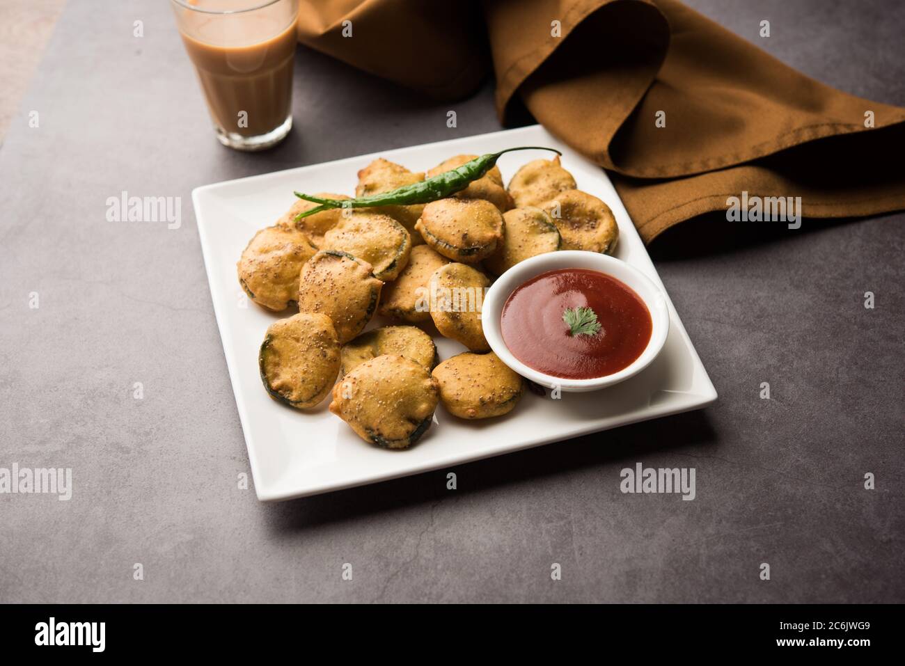 Sponge gourd fritters or gilki bhaji or bajji or pakora is an Indian ...