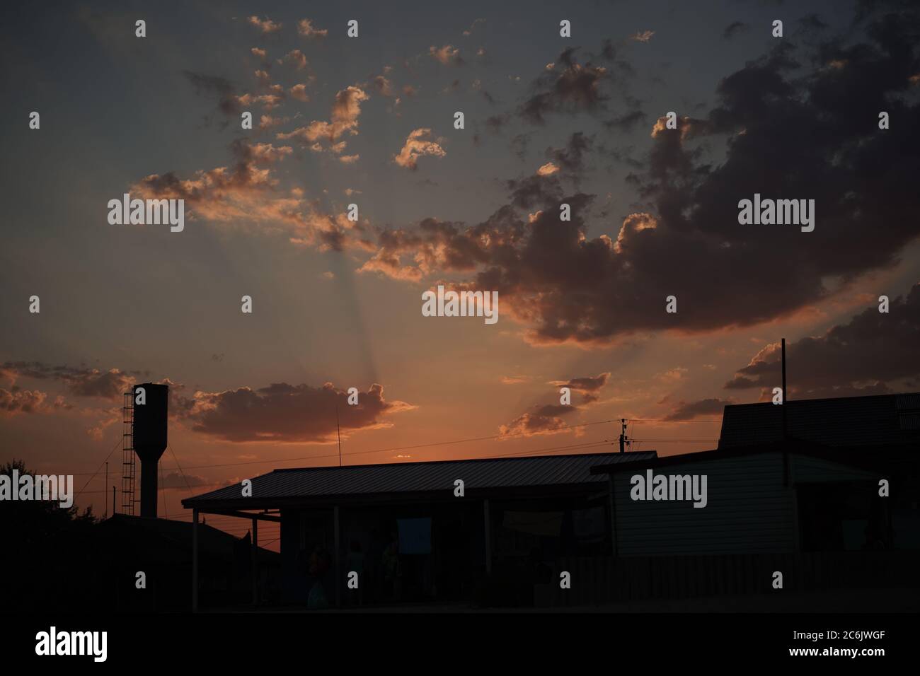sky sunset evening Stock Photo - Alamy