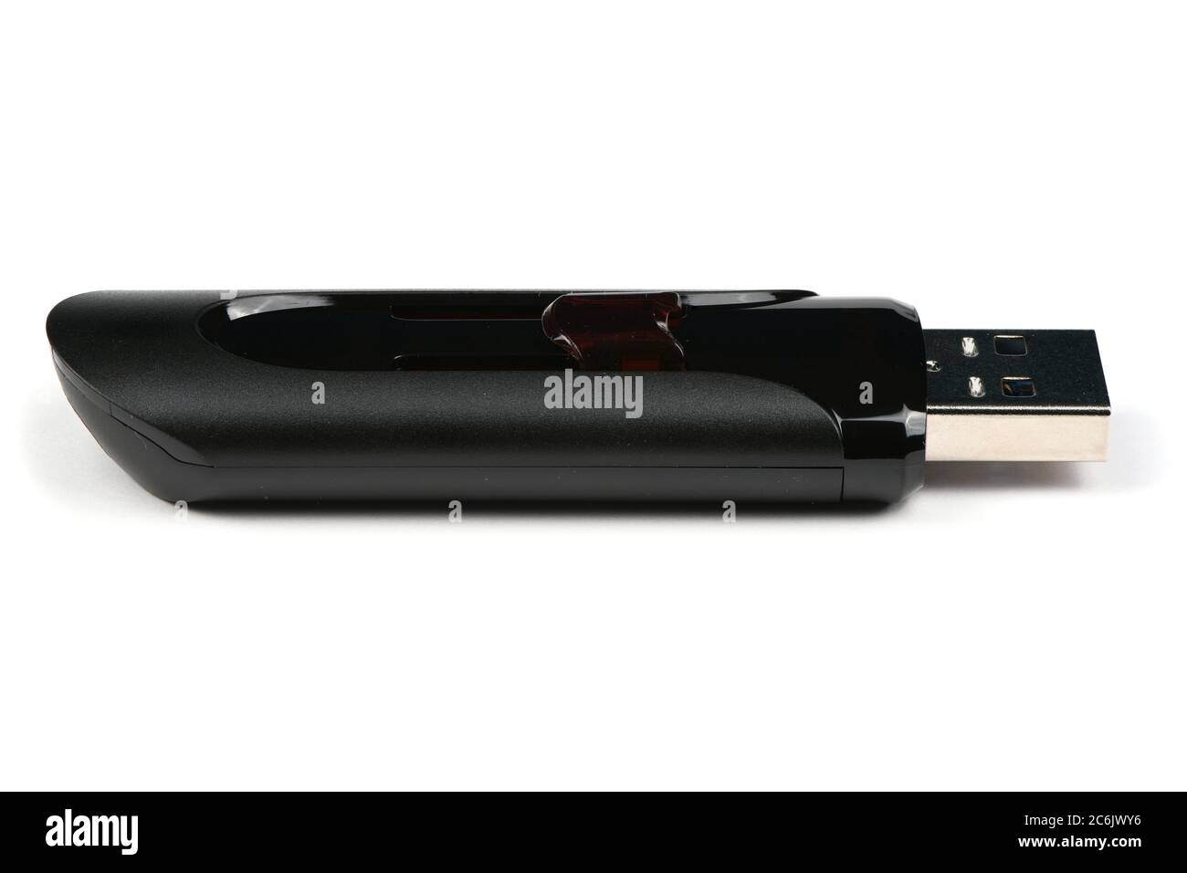 USB flash drive showing data concept on white background. High ...