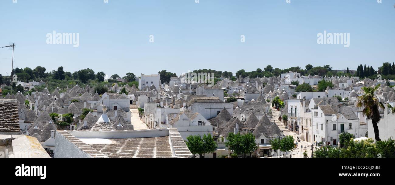 Puglia, Italy - Alberobello city in Valle d'Itria famous for houses ...