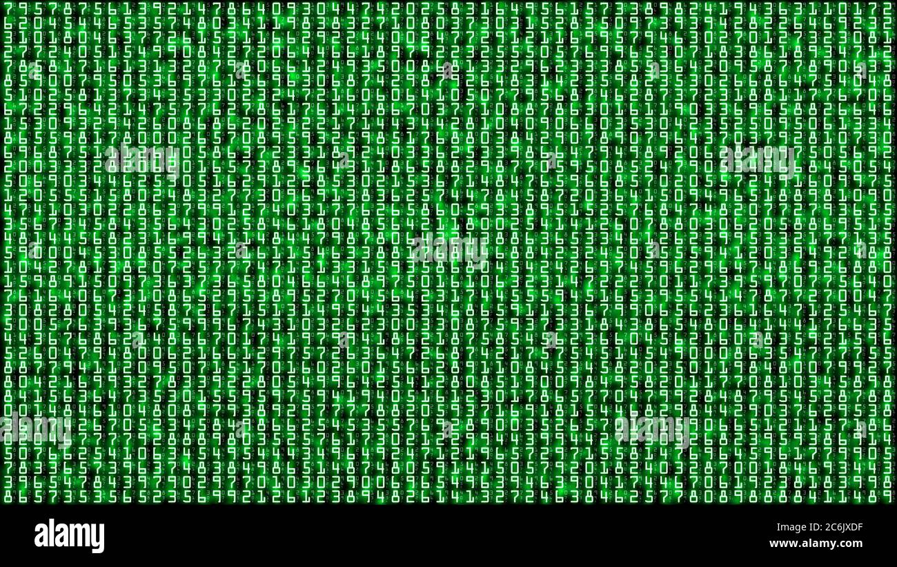 Digital number abstract background. Information code illustration Stock ...