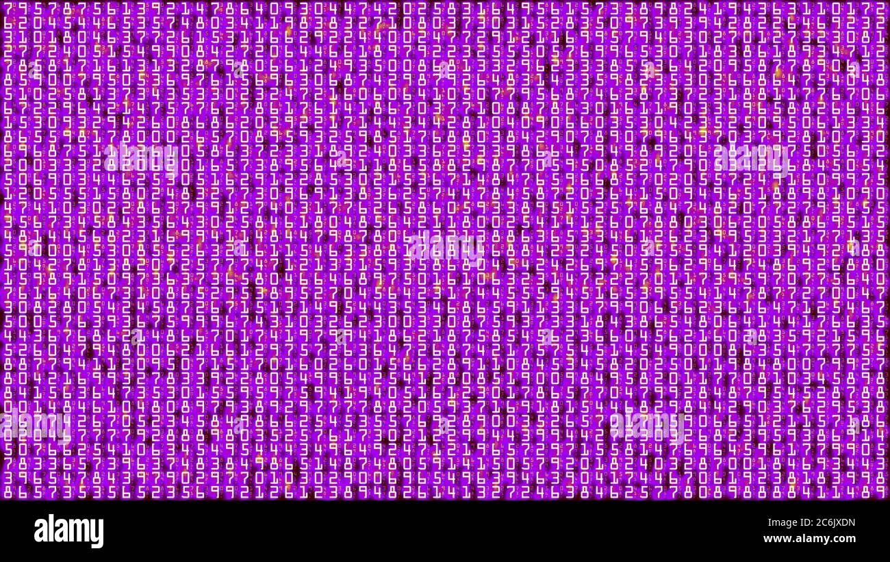 Digital number abstract background. Information code illustration Stock ...