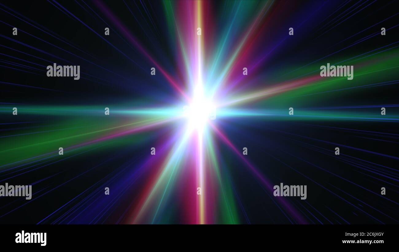 light effect abstract star burst flash laser beam illustration Stock ...