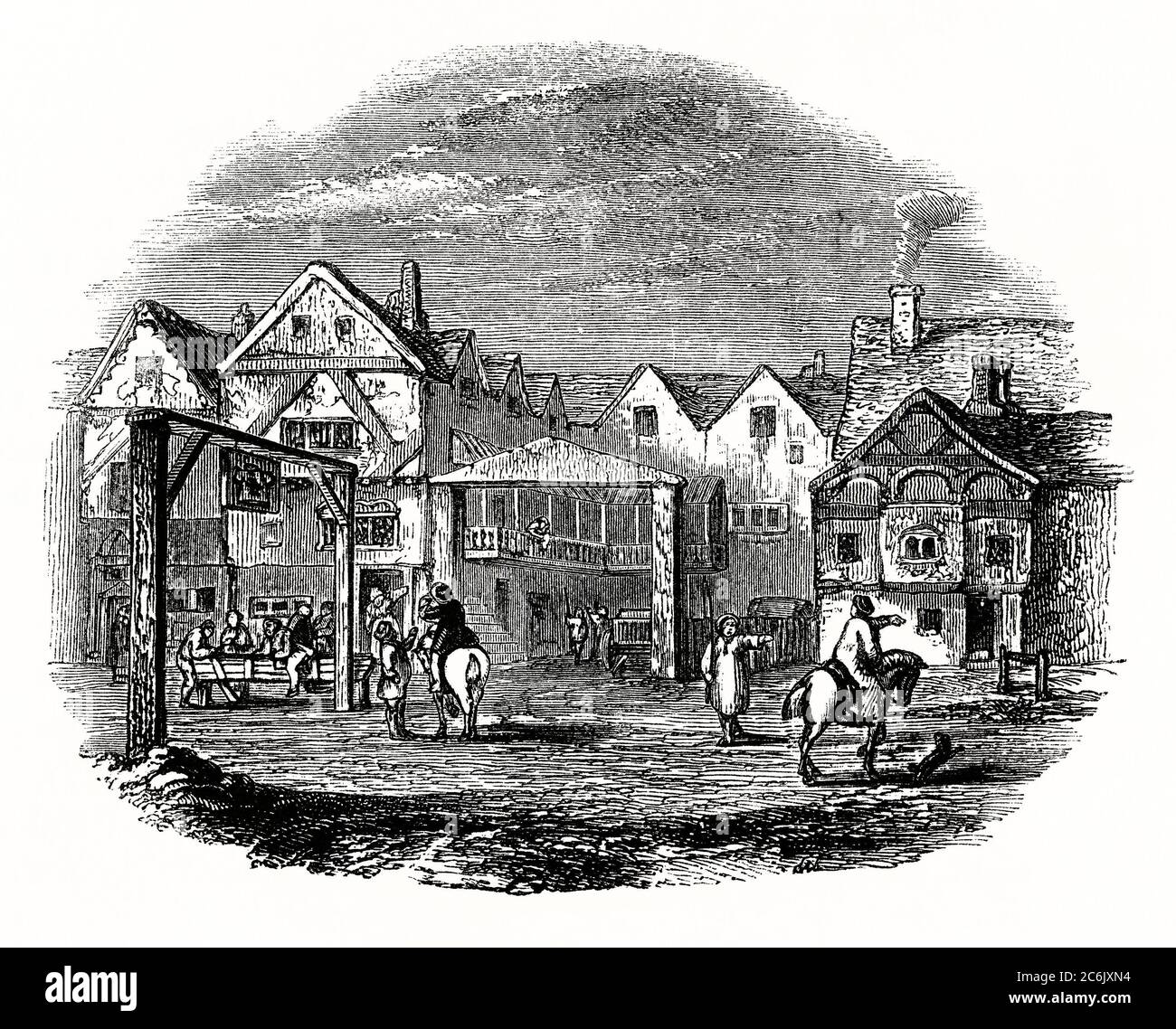 Medieval london street hi-res stock photography and images - Alamy