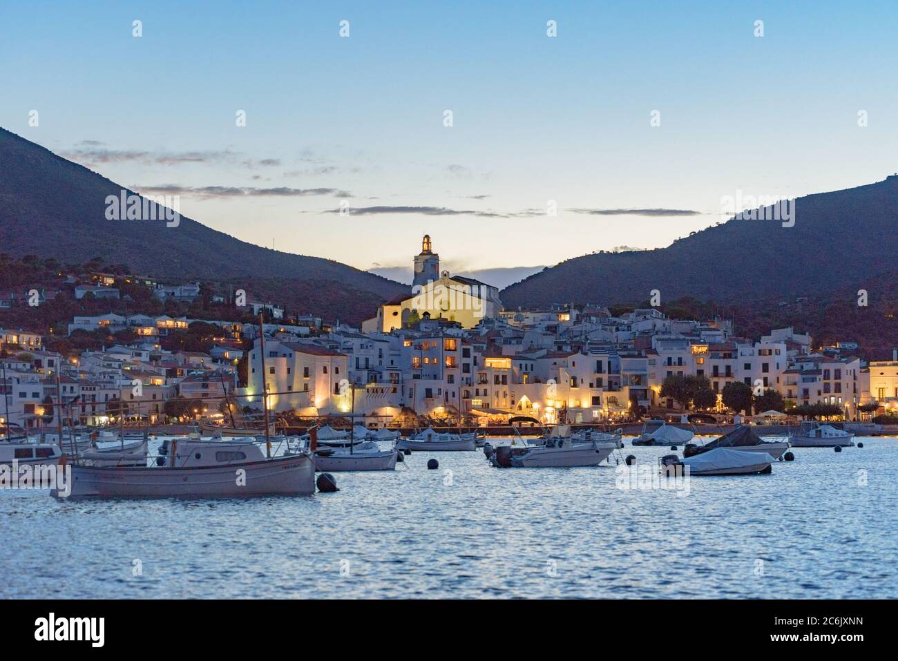 Night view cadaques costa hi-res stock photography and images - Alamy