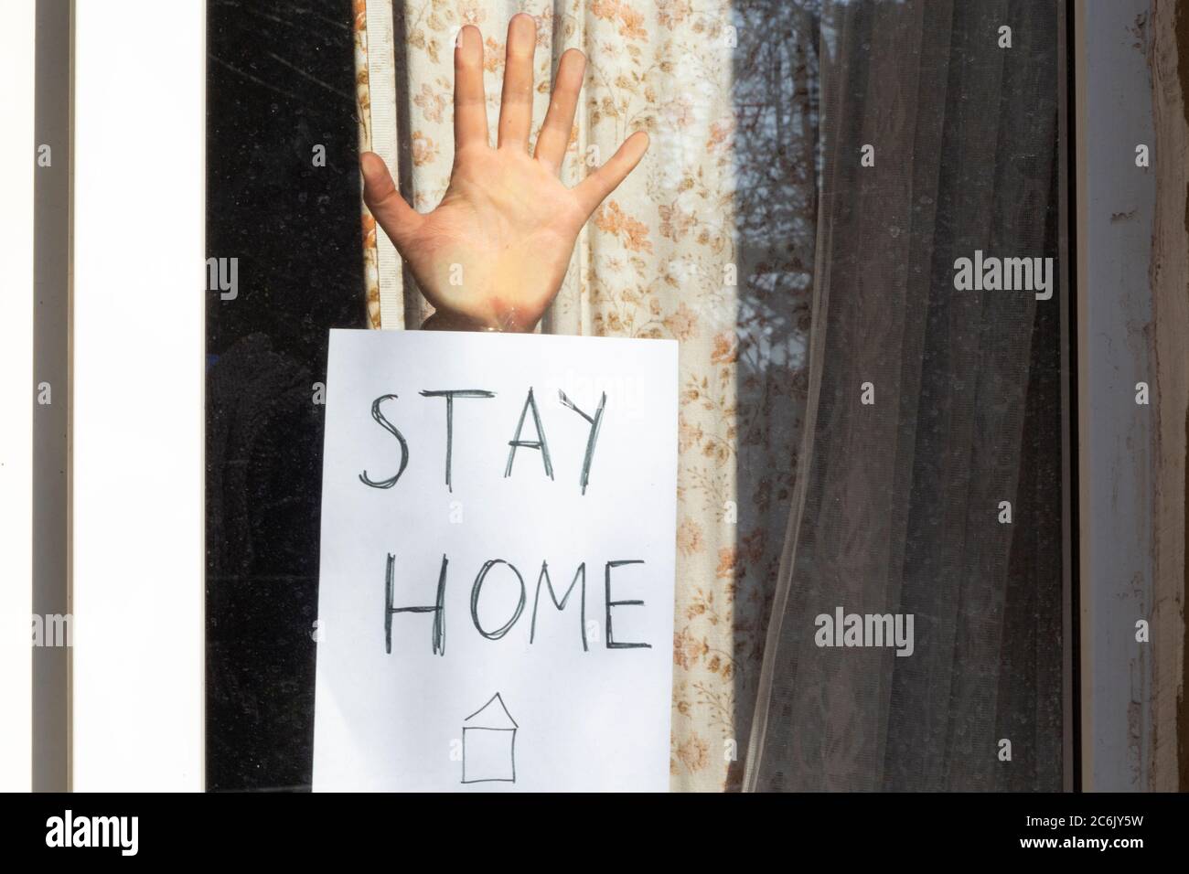 Stay home and isolate yourself watchword. Quarantine spring 2020 ...