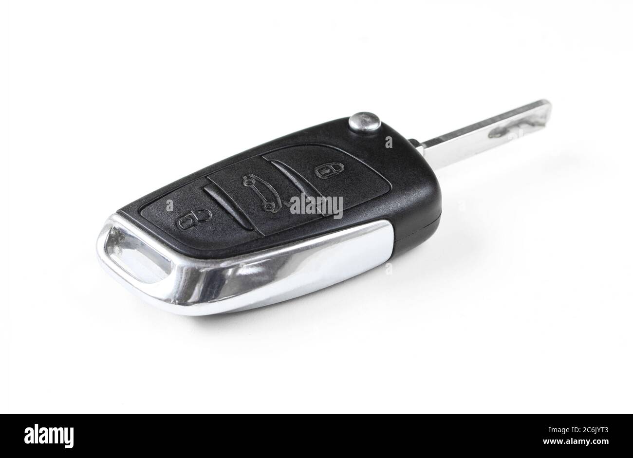 Car key isolated on white background Stock Photo - Alamy
