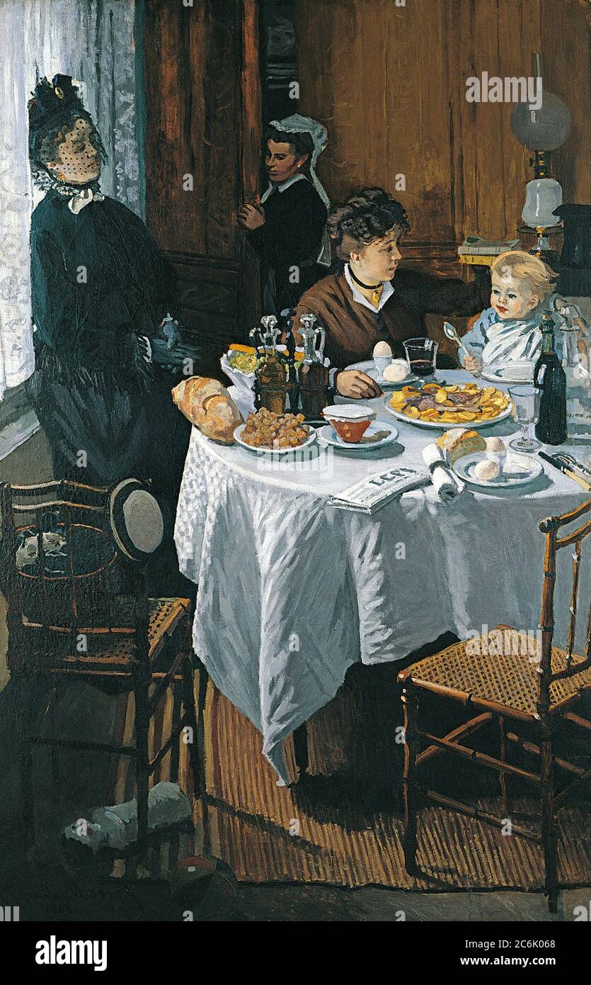 Oil painting from the famous master impressionist painter Claude Monet ...