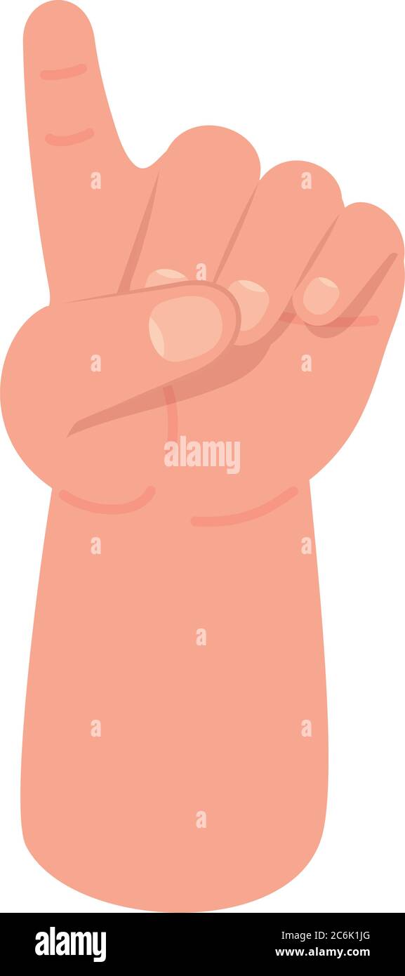 one sign with hand design of People arm finger person learn ...