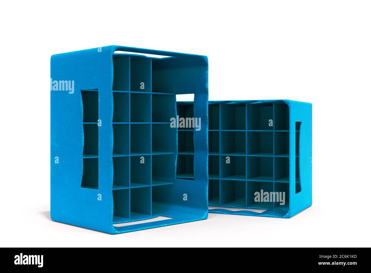 empty plastic box 3d render on white Stock Photo - Alamy