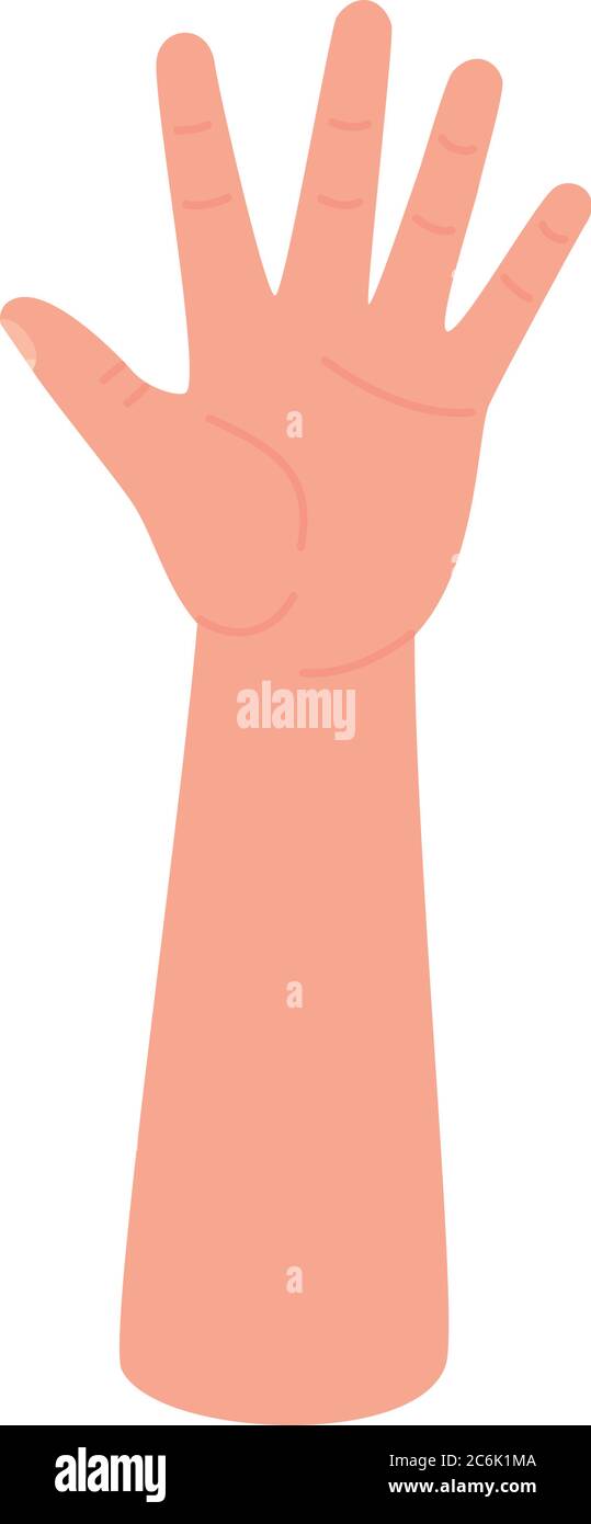 open hand design of People arm finger person learn communication ...