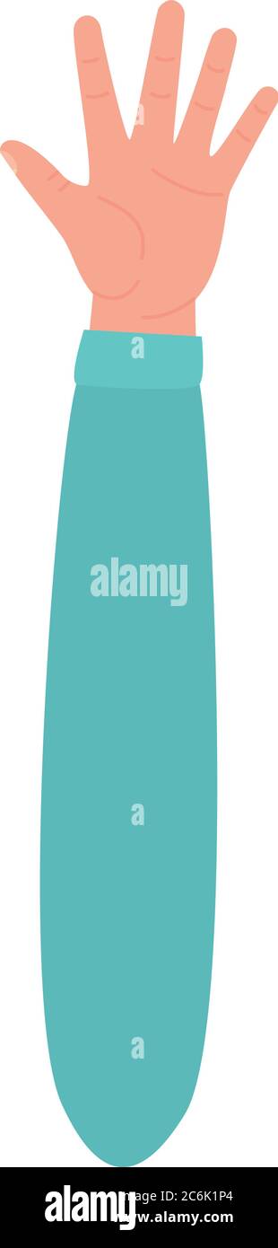 open hand design of People arm finger person learn communication ...