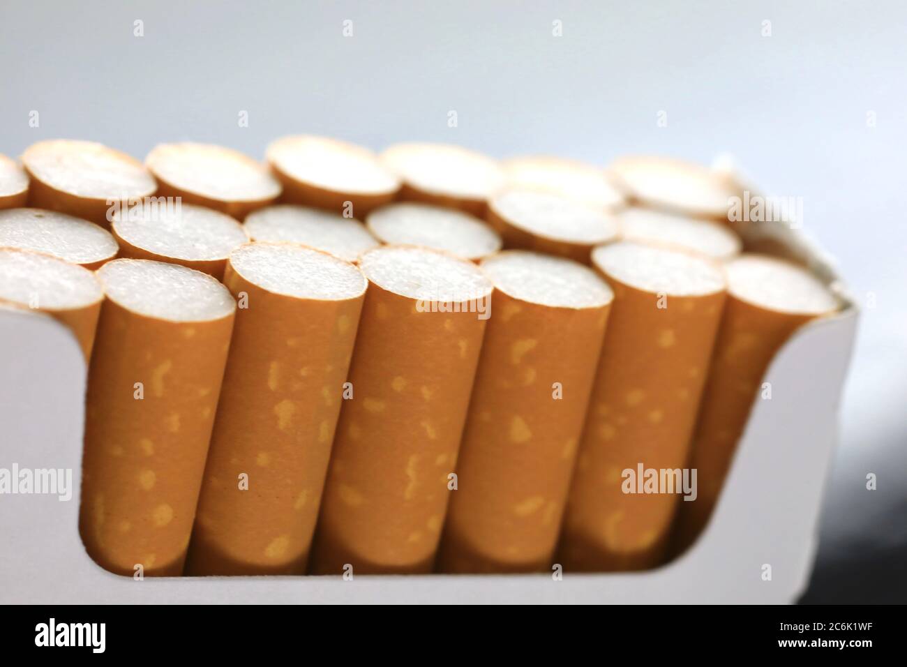 Filtered type cigarettes in a pack Stock Photo - Alamy
