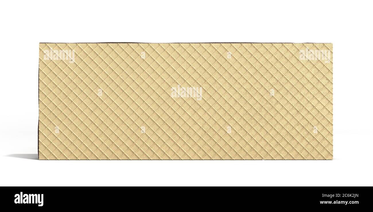 Four rectangle shape wafer biscuit 3d render on white Stock Photo - Alamy