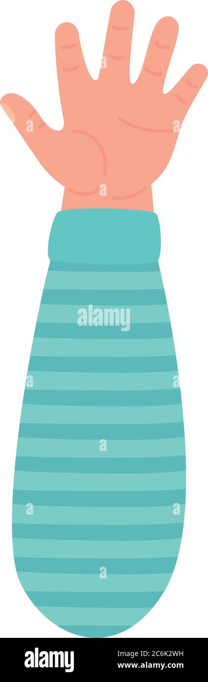 open hand design of People arm finger person learn communication ...