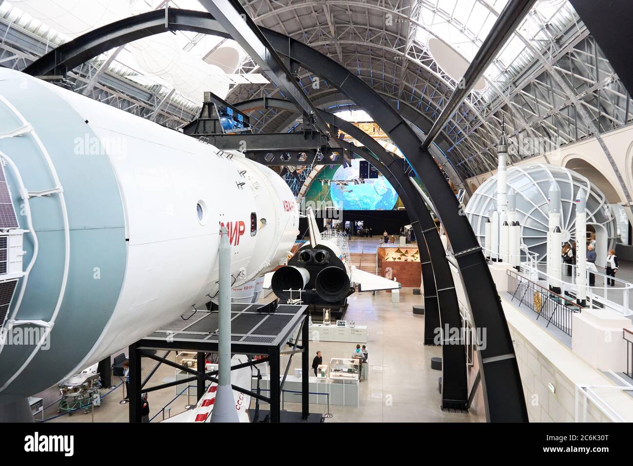 Exhibition VDNH, Space pavilion, MOSCOW, RUSSIA - Jan 07, 2019: Space ...