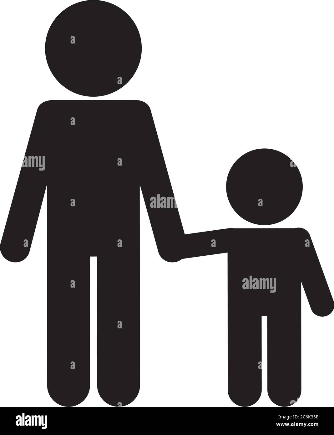 Father with son avatar silhouette style icon design, Family ...