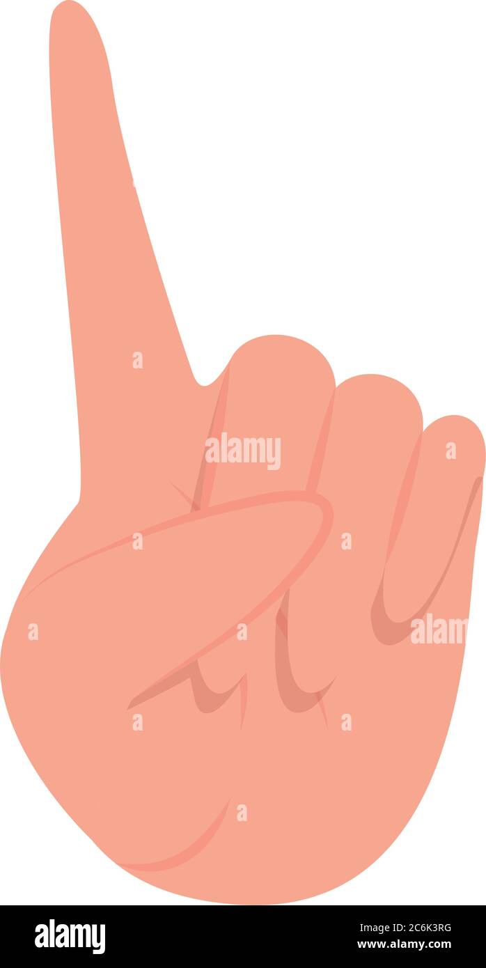 one sign with hand design of People arm finger person learn ...