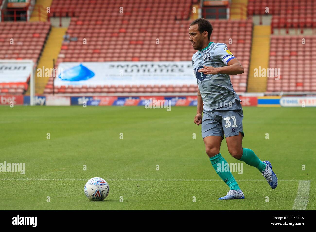Elliott Bennett (31) of Blackburn Rovers in action during the game ...
