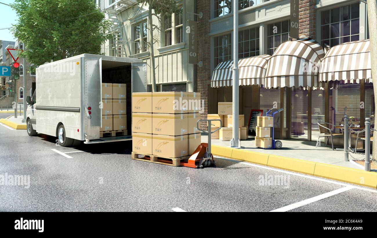 Cafe Delivery Truck